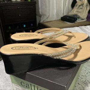 Callisto | Shoes | Nude Callisto Of California Sandal Wedges | Poshmark